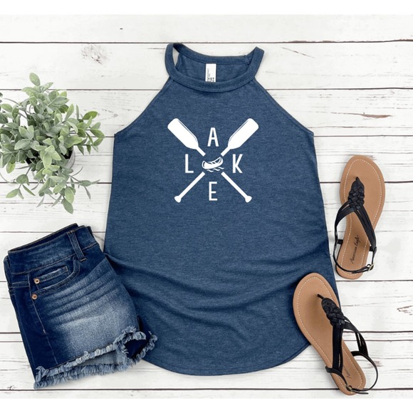 District | Tops | Lake Life Graphic Tank Top Adult Medium Tank Plus ...